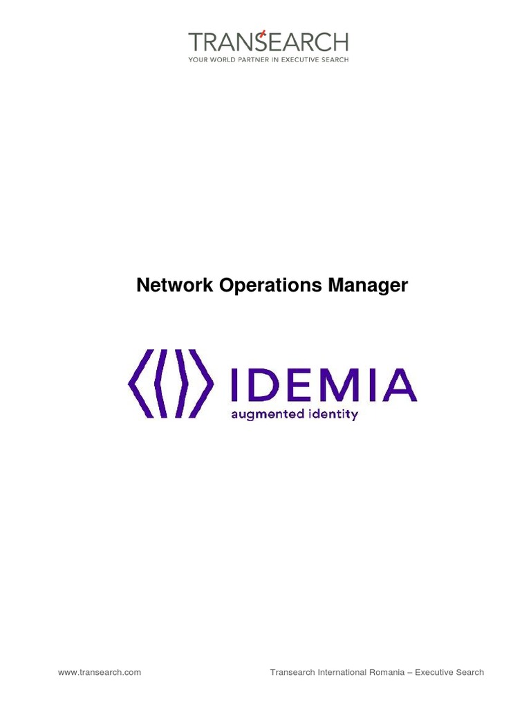 JD - Network Operations Manager I | Download Free PDF | Authentication ...