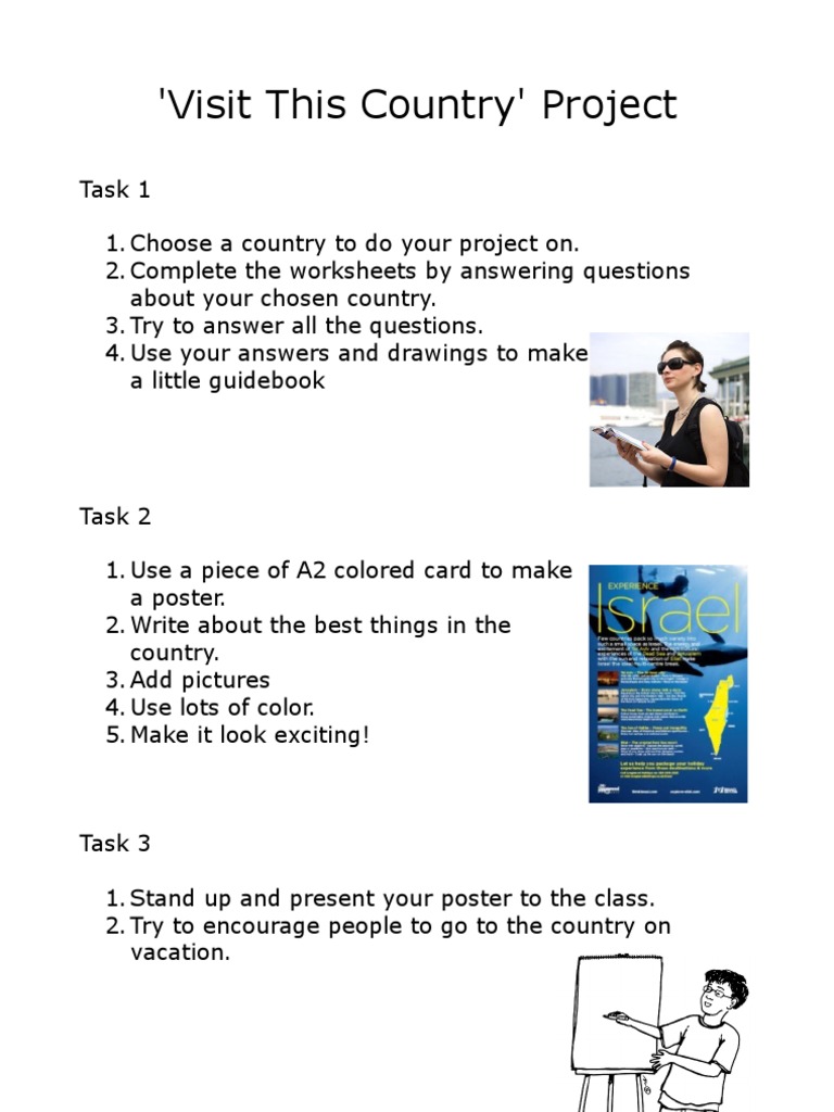 Visit This Country Esl Project | PDF
