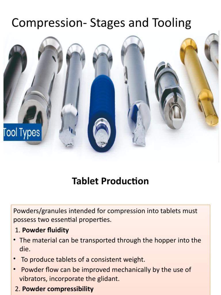 Compression-Stages and Tooling | PDF | Tablet (Pharmacy) | Equipment
