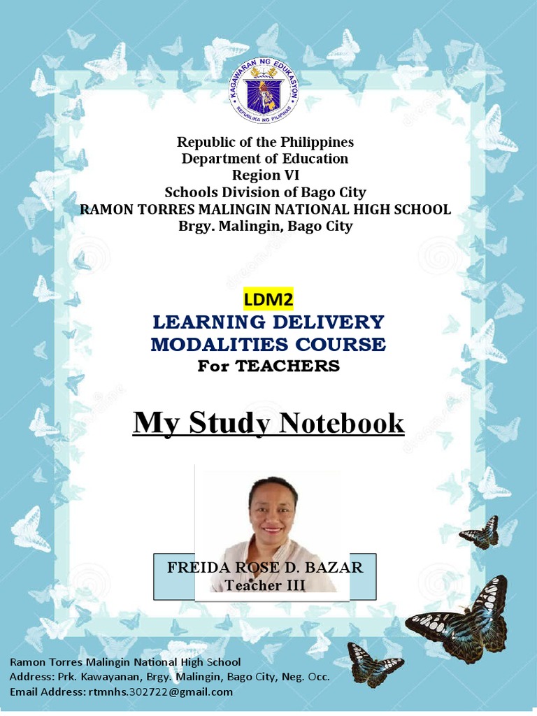 My Study Notebook LDM2 Pidang - Notebook Type | PDF | Learning | Teachers