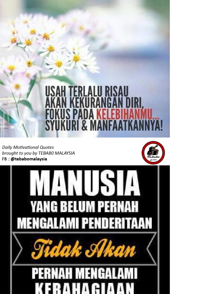 Daily Motivational Quotes Brought To You by TEBAB0 MALAYSIA: FB ...