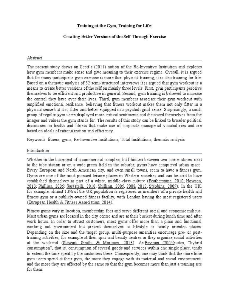 Training at The Gym Research | PDF | Physical Fitness | Pregnancy