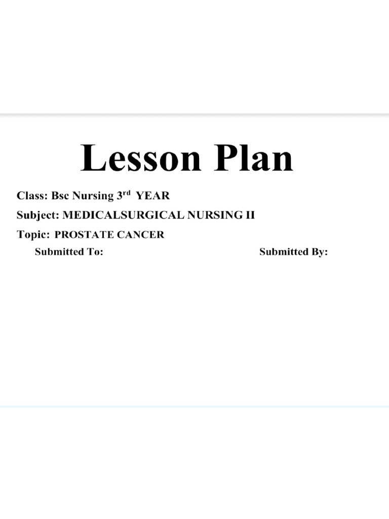 Lesson Plan On Cataract MSC | PDF