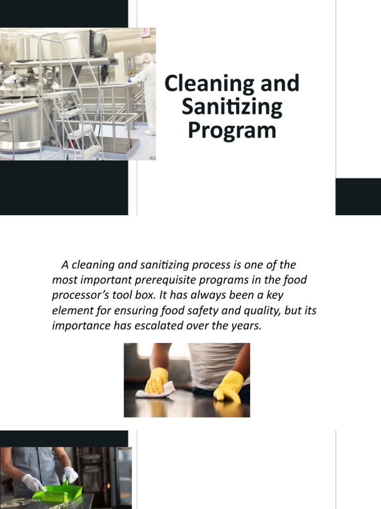 Essential Steps for Food Surface Sanitization | PDF | Soil | Surfactant