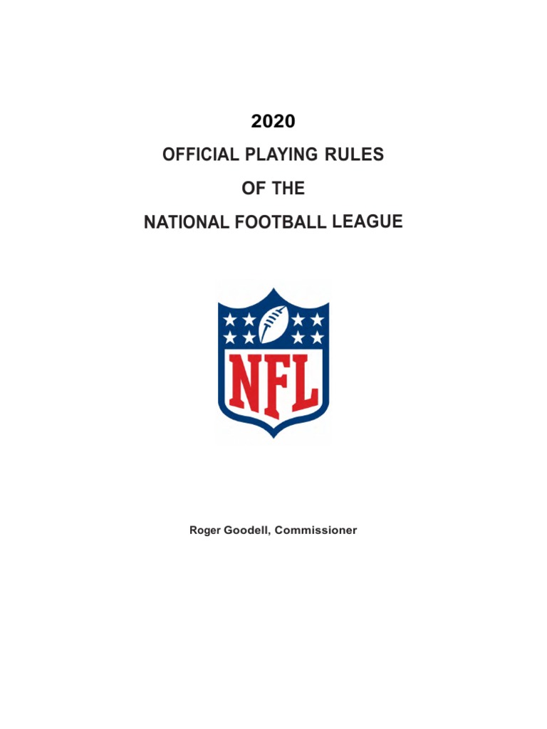 2020 NFL Rulebook PDF | PDF | Gridiron Football | American Football