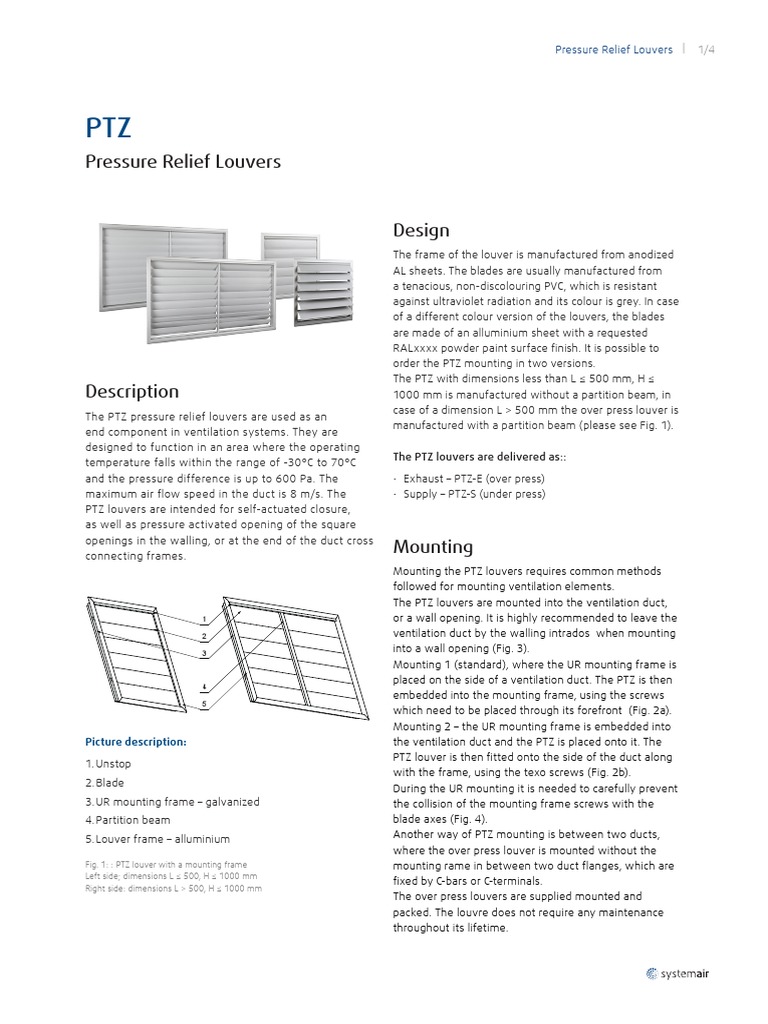 An Overview of Pressure Relief Louvers: Design, Mounting, and Technical ...