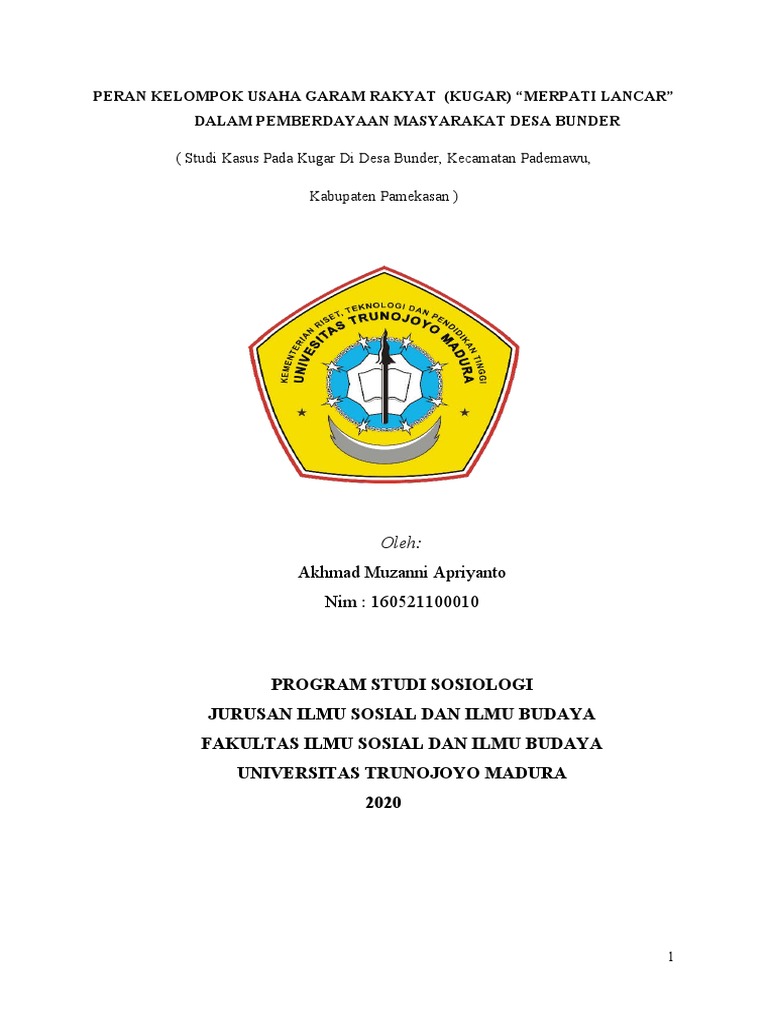 Proposal Bab 1-3 | PDF