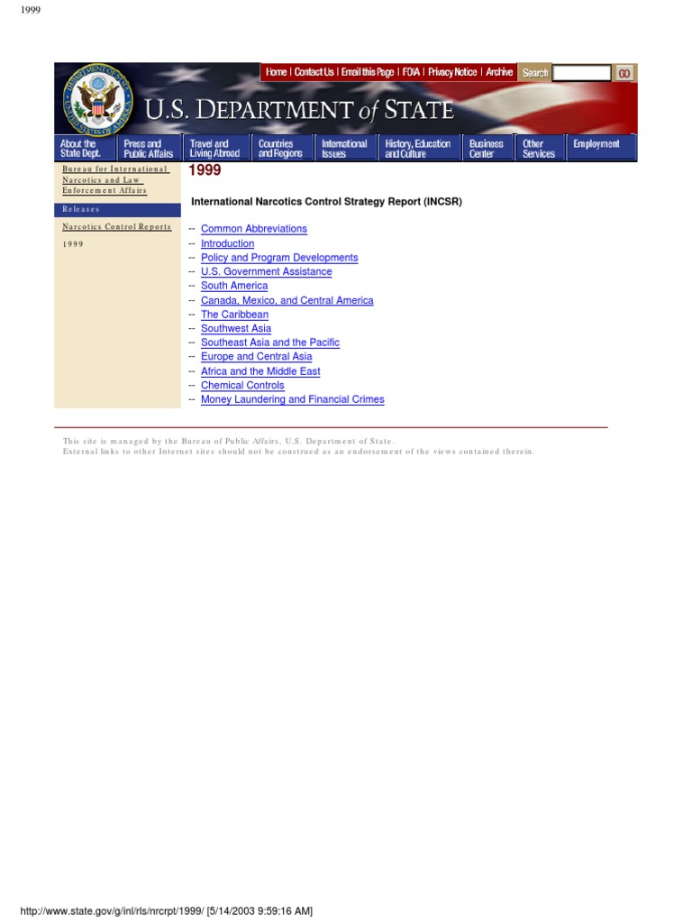 International Narcotics Control Strategy Report (INCSR) : Bureau For ...
