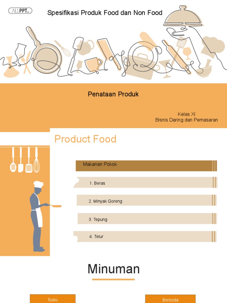 Spesifikasi Produk Food dan Non Food | PDF