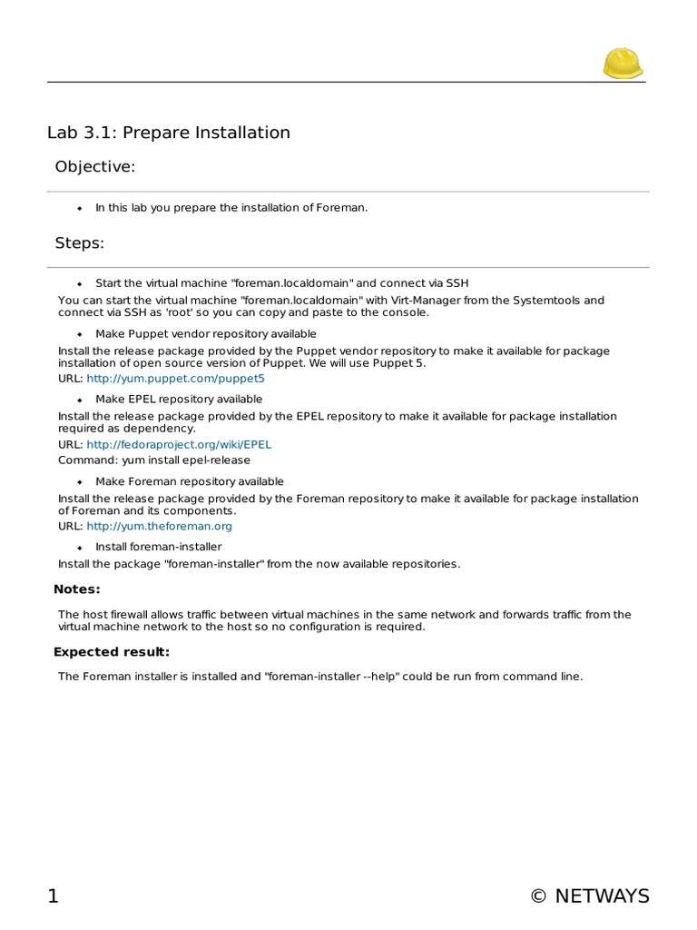 Lab 3.1: Prepare Installation: Objective | PDF | Booting | Operating System