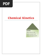 Formula Sheet of Chemical Kinetics | PDF | Reaction Rate | Process ...