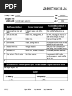 JSA Electrical | PDF | Electrician | Prevention