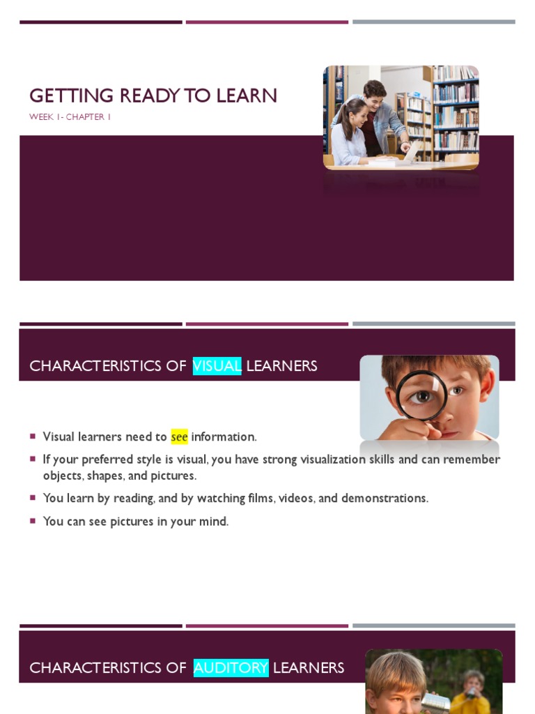 Chapter 1 Getting Ready To Learn Pdf