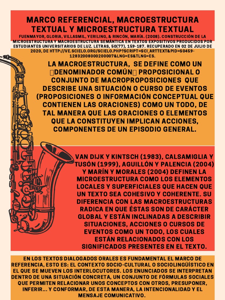 Marco Referencial, Macroestructura Textual y Microestructura Textual | PDF