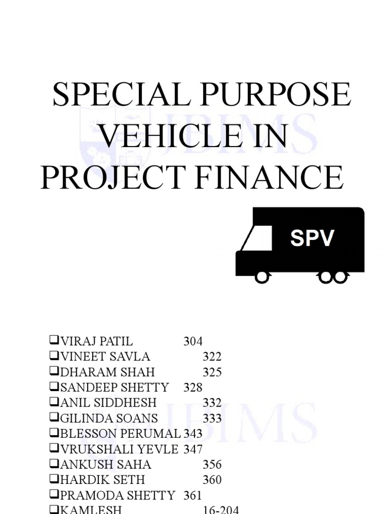 Understanding Special Purpose Vehicles in Finance | PDF | Loans ...