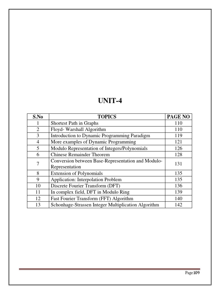 UNIT - 4 Advanced Algorithm PDF | PDF | Dynamic Programming | Discrete ... UNIT - 4 Advanced Algorithm PDF | PDF | Dynamic Programming | Discrete ...