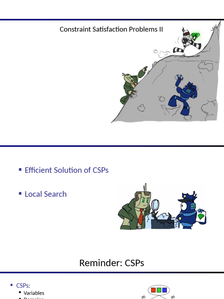 CSPs 2 | PDF | Artificial Intelligence | Intelligence (AI) & Semantics