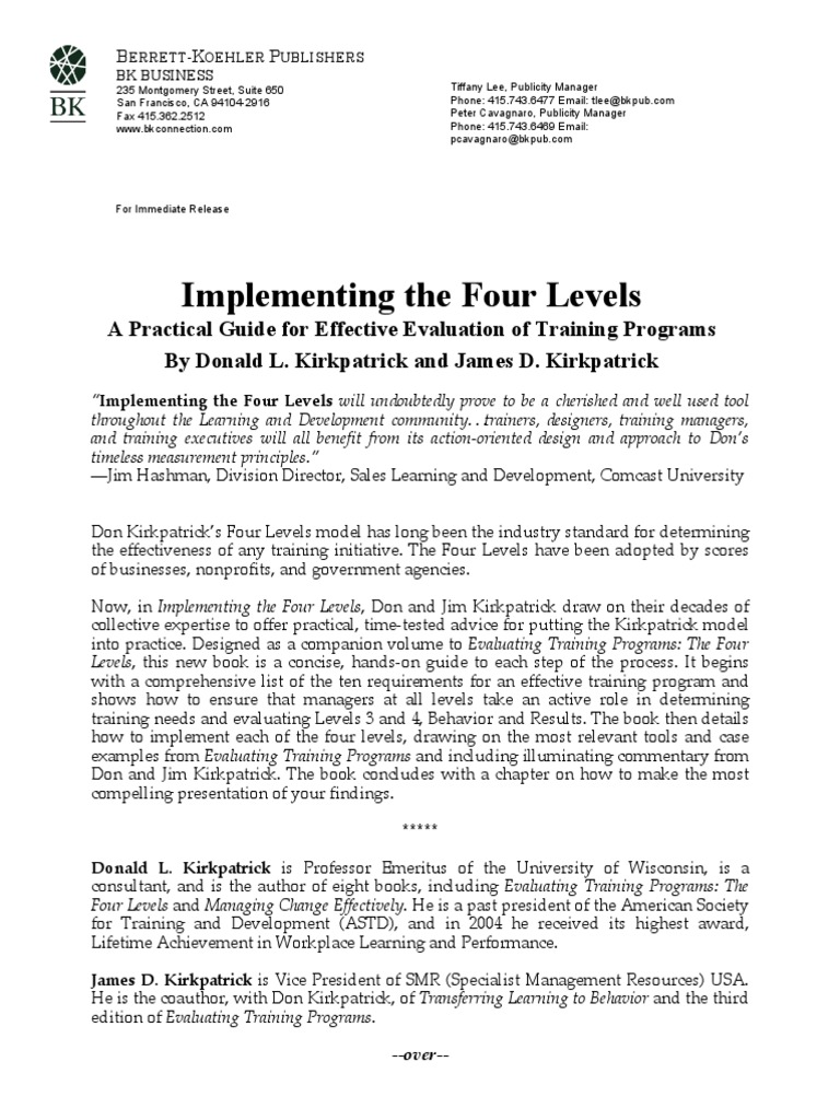 Implementing The Four Levels A Practical PDF | PDF | Learning ...