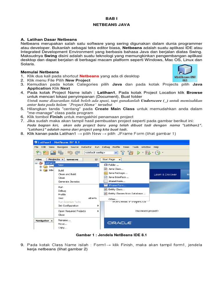 Panduan Dasar Netbeans Java | PDF | Komputer
