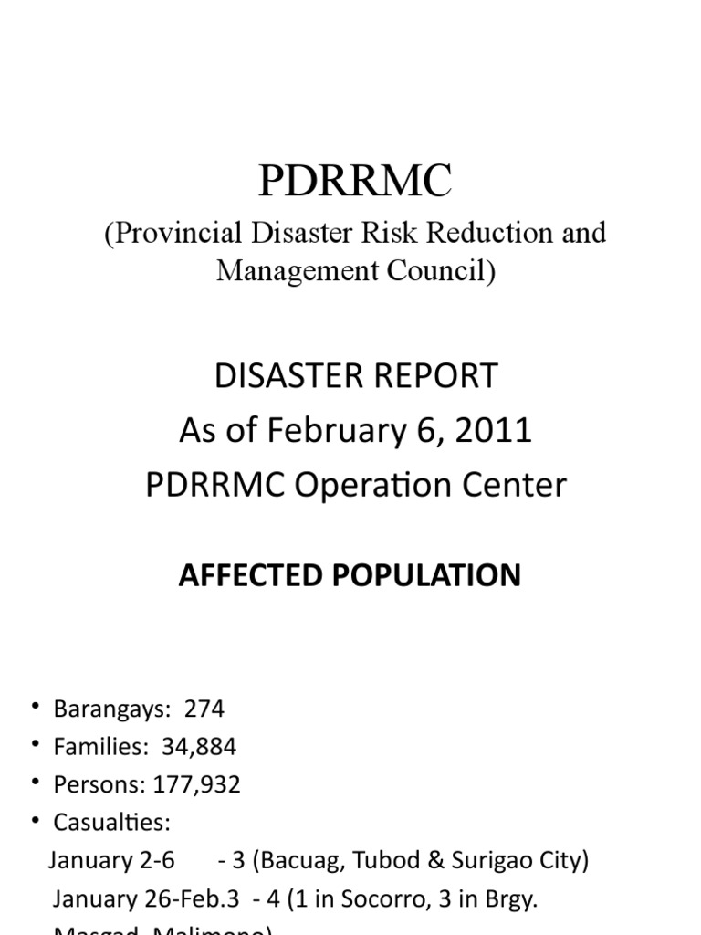 Surigao del Norte Disaster Report 2011 | PDF | Natural Disasters | Hazards