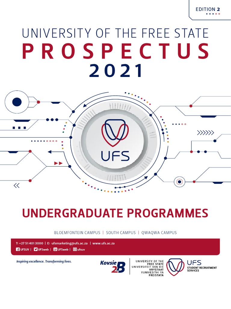 Ufs Prospectus 2021 Pdf Pdf University And College Admission