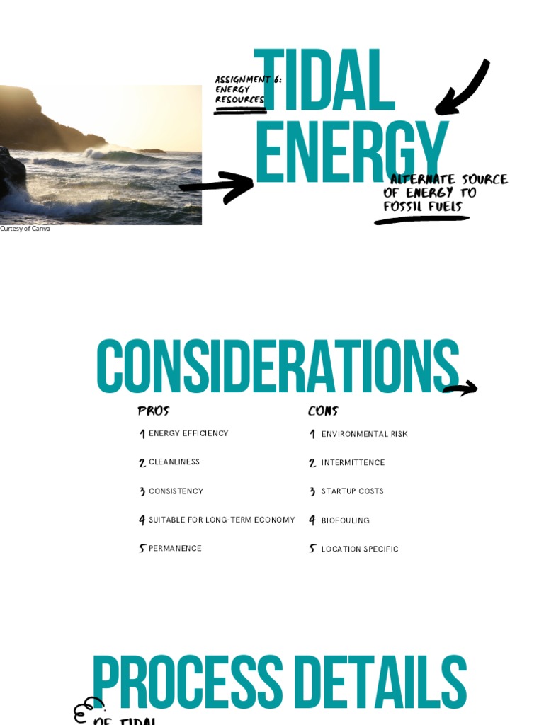 Tidal Energy: Pros and Cons Overview | PDF | Sustainable Development ...
