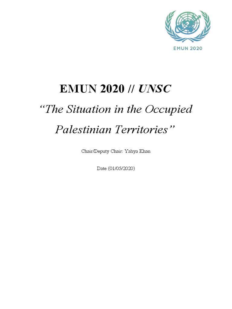 MUN Research Report UNSC | PDF | Palestine Liberation Organization ...