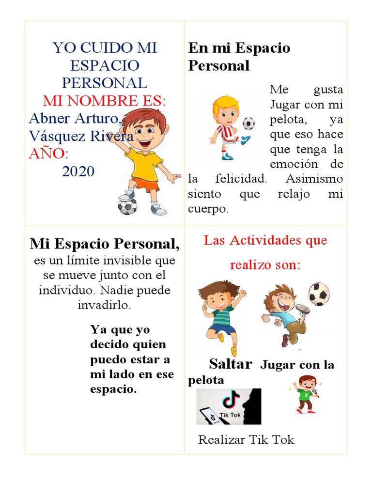 Yo Cuido Mi Espacio Personal | PDF