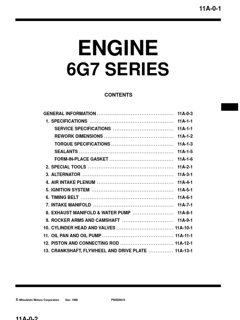 6g7 Engine Details | PDF