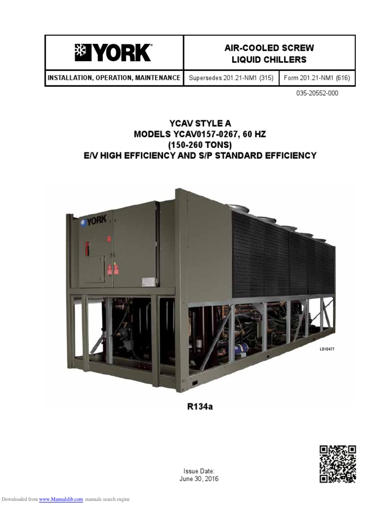 Guia Chiller York Ycav | PDF | Building Automation | Equipment