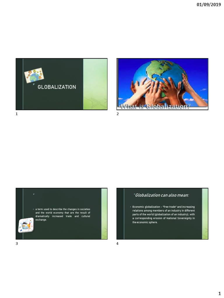 Globalization Part 1 | PDF | Globalization | Policy