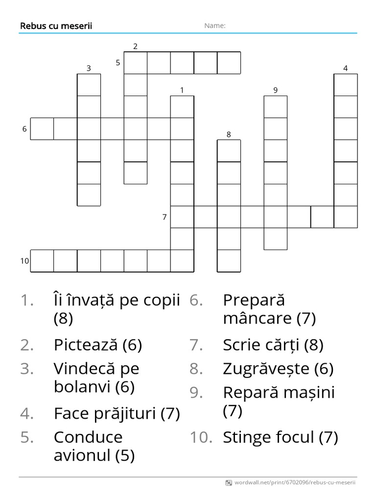 Rebus Cu Meserii | PDF