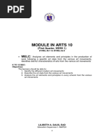 Arts Grade 10 Q1 Module | PDF | Abstract Art | Modern Art