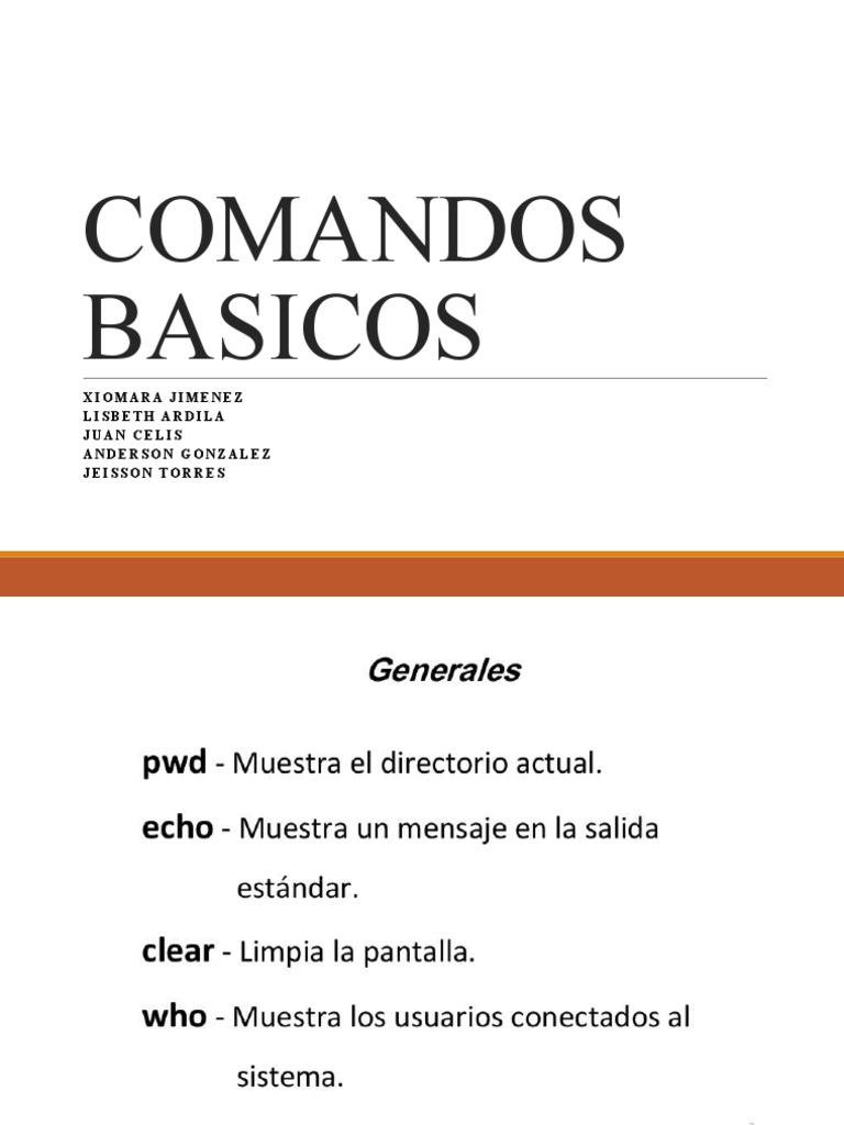 Comandos Basicos en Linux | PDF