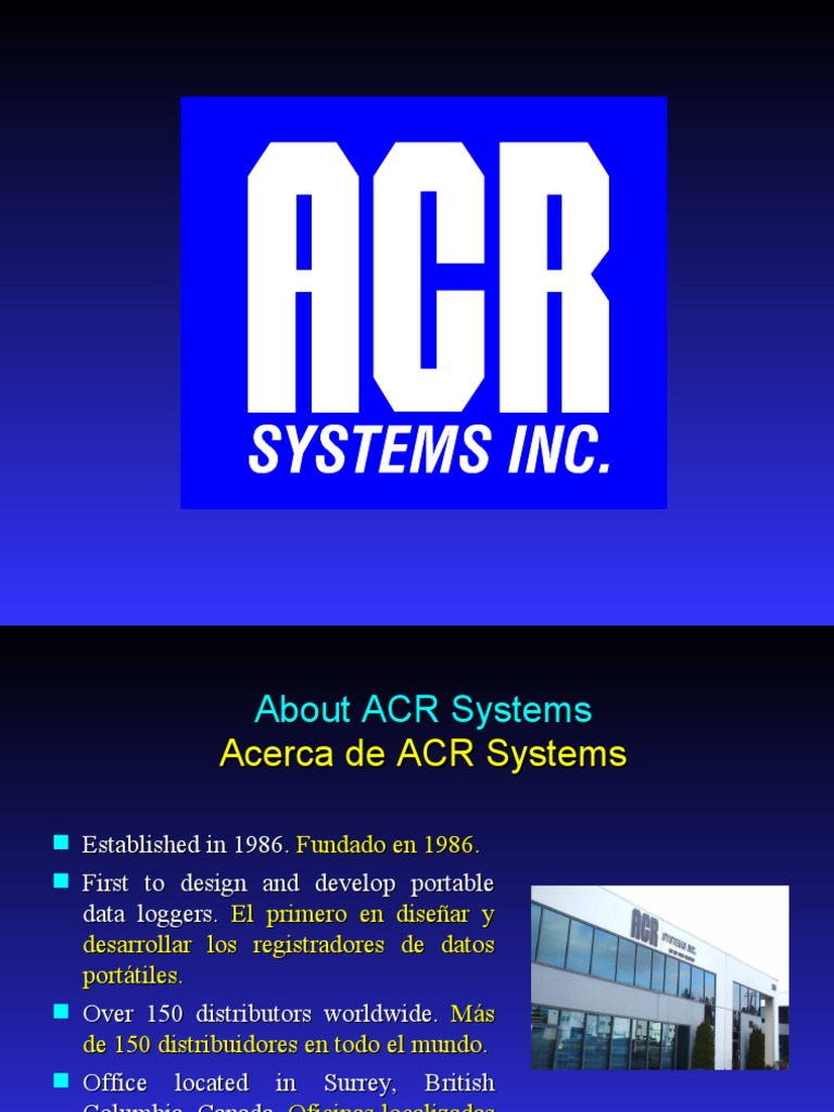 ACR Systems Data Loggers Guide | PDF | Red de computadoras | Ingenieria ...