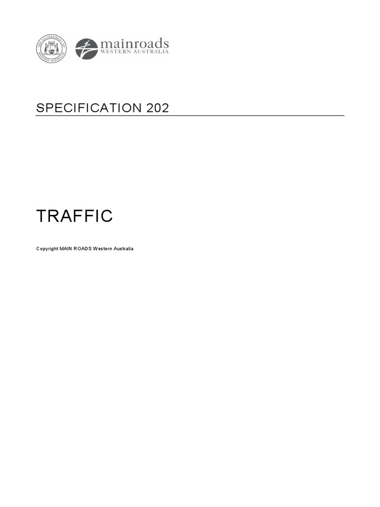 Specification 202 Traffic | PDF | Occupational Safety And Health | Traffic