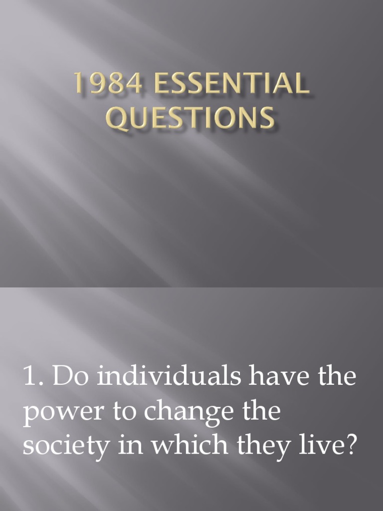 1984 Power Point | PDF | George Orwell | Public Sphere