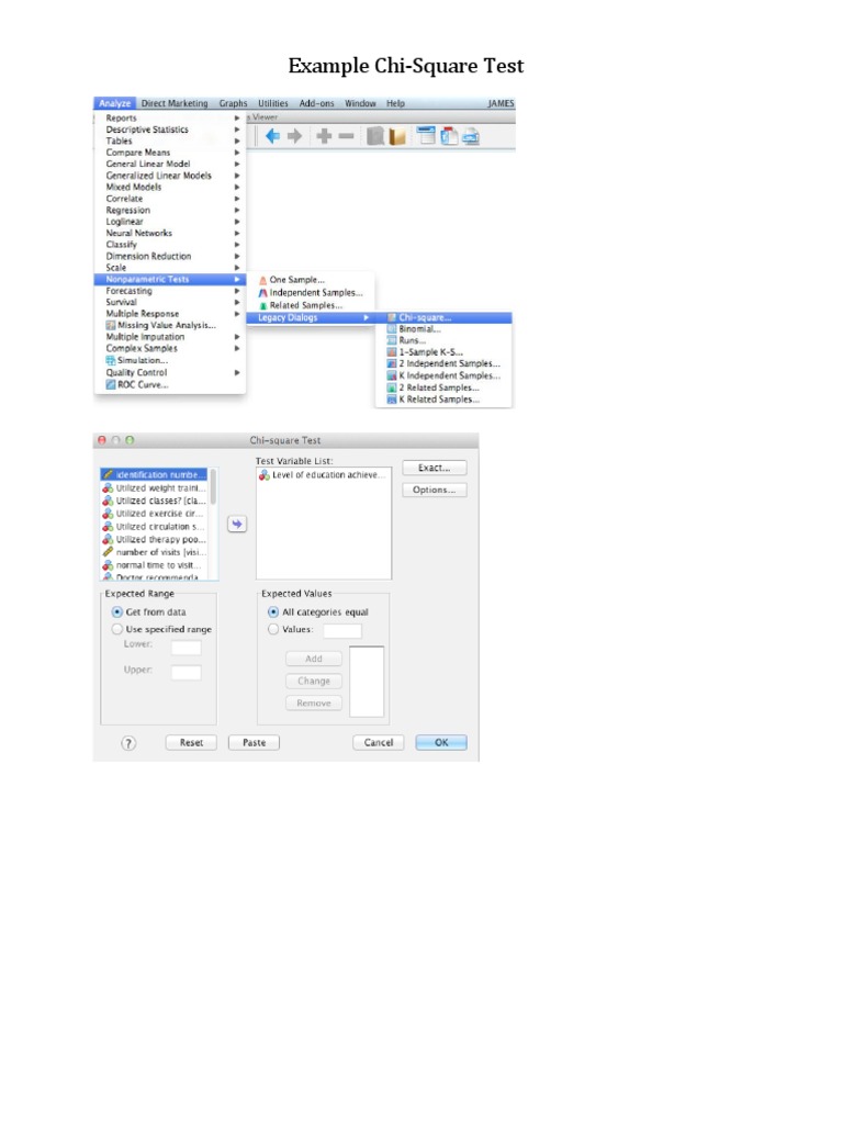 Example Chi Square Tests | PDF | Chi Squared Distribution | Chi Squared ...