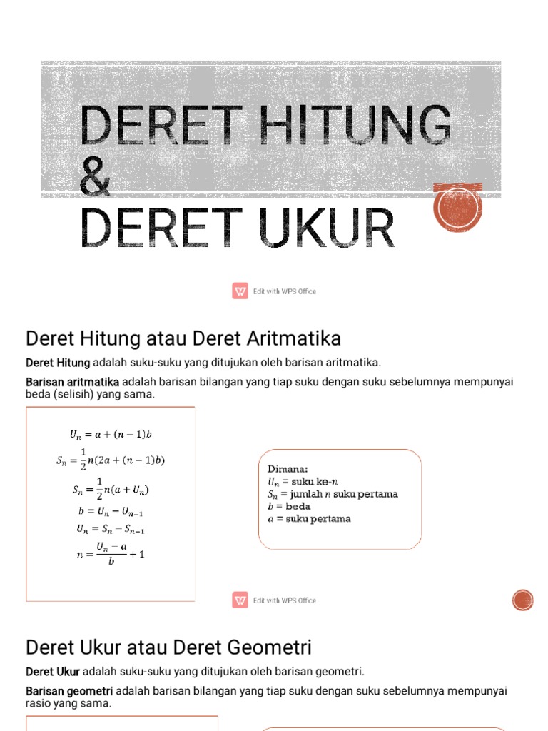 Deret Hitung Dan Deret Ukur | PDF | Bisnis
