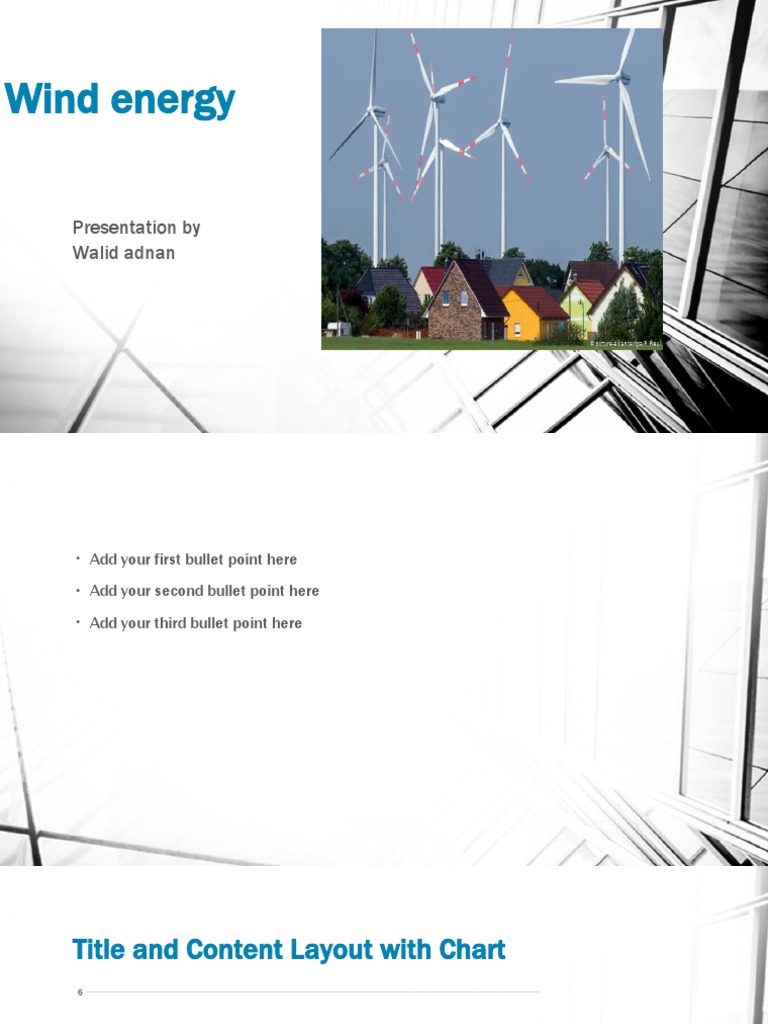 Wind Energy: Presentation by Walid Adnan | PDF