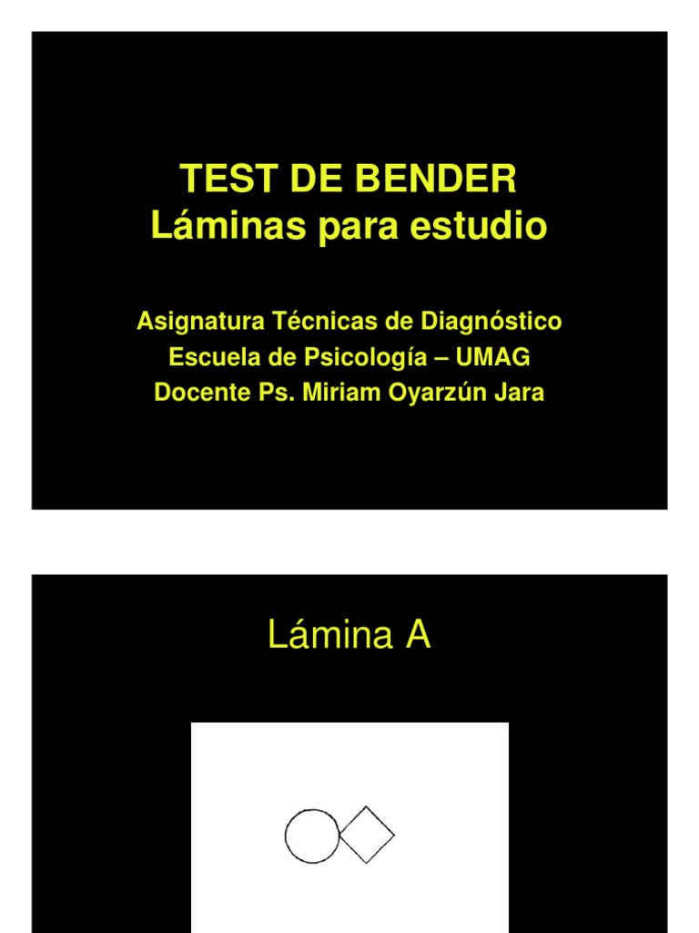 Láminas BENDER | PDF