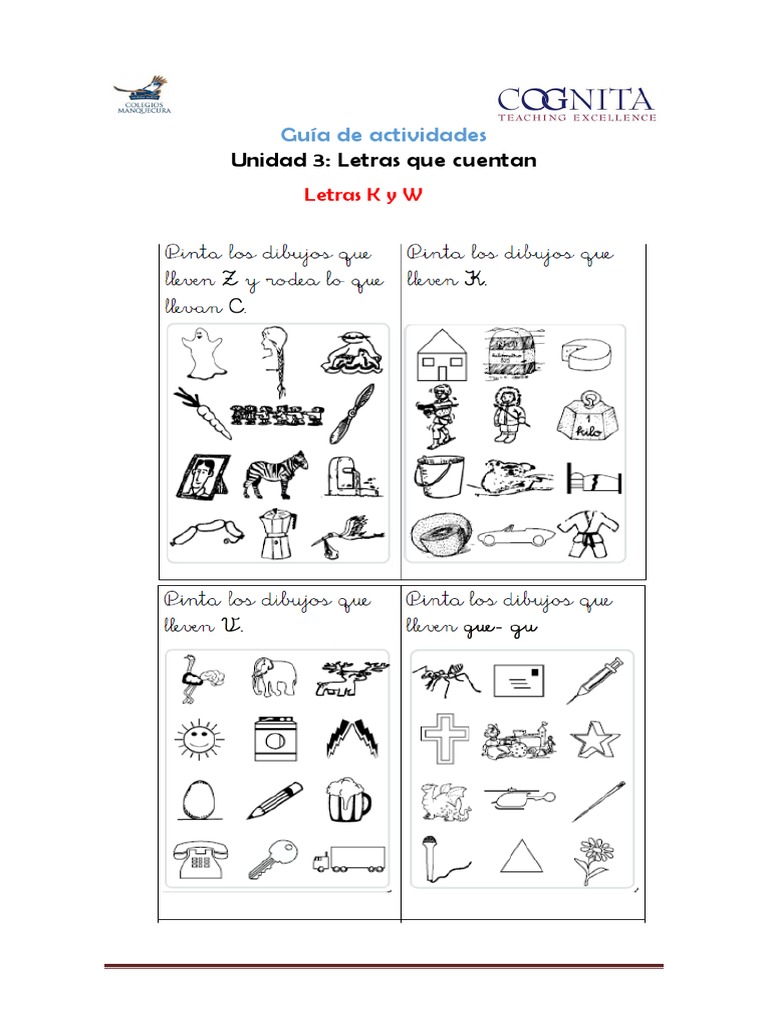 Lección 2 - LETRAS W Y K | PDF
