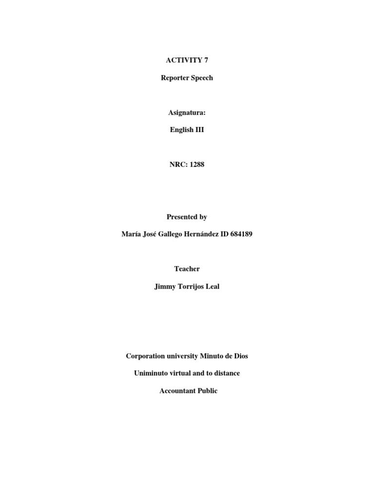 Understanding Reporter Speech in English | PDF | Sports & Recreation