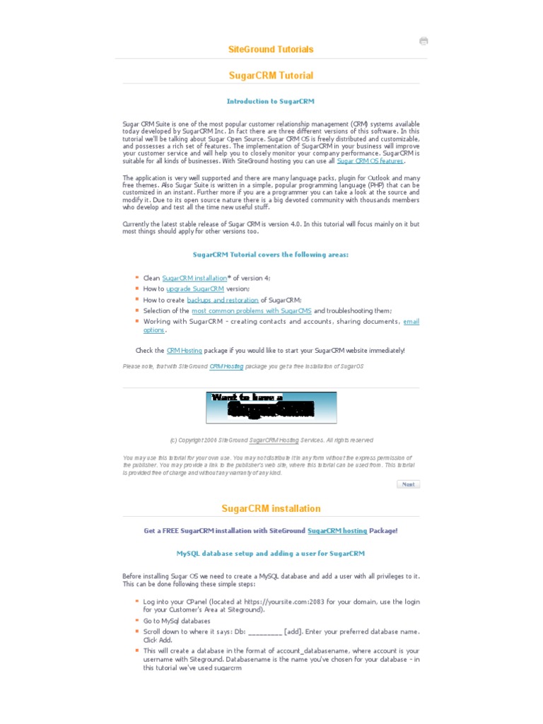 SugarCRM Tutorial | Download Free PDF | Databases | Comma Separated Values