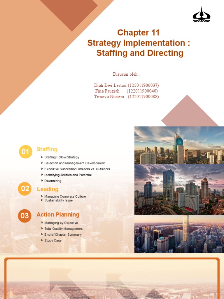 Chapter 11 - Strategy Implementation Staffing and Directing | PDF