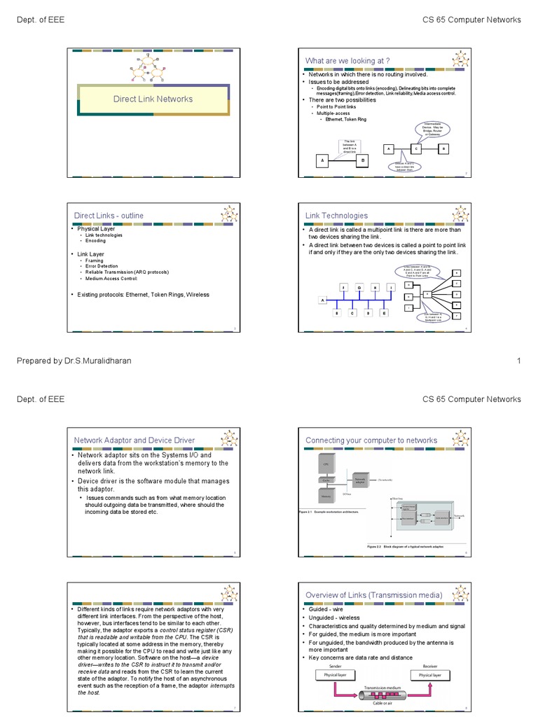 LECTURE 4-Direct Link Networks Part I | Download Free PDF | Coaxial ...
