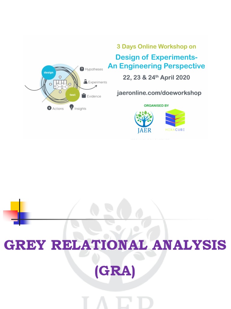 Grey Relational Analysis Pdf Pdf Prediction Information