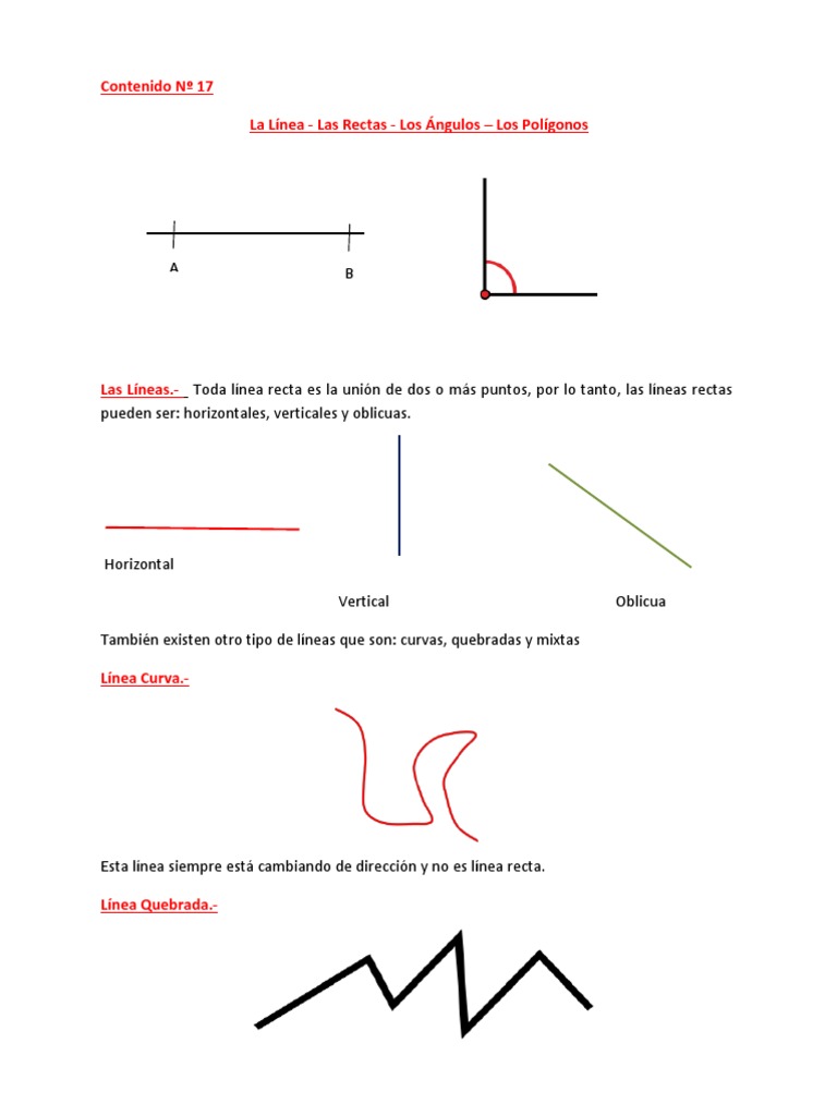 Contenido 17 La Linea y Los Angulos | PDF | Polígono | Ángulo