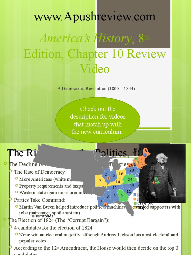 America's History, 8: Edition, Chapter 10 Review Video | PDF | Andrew ...