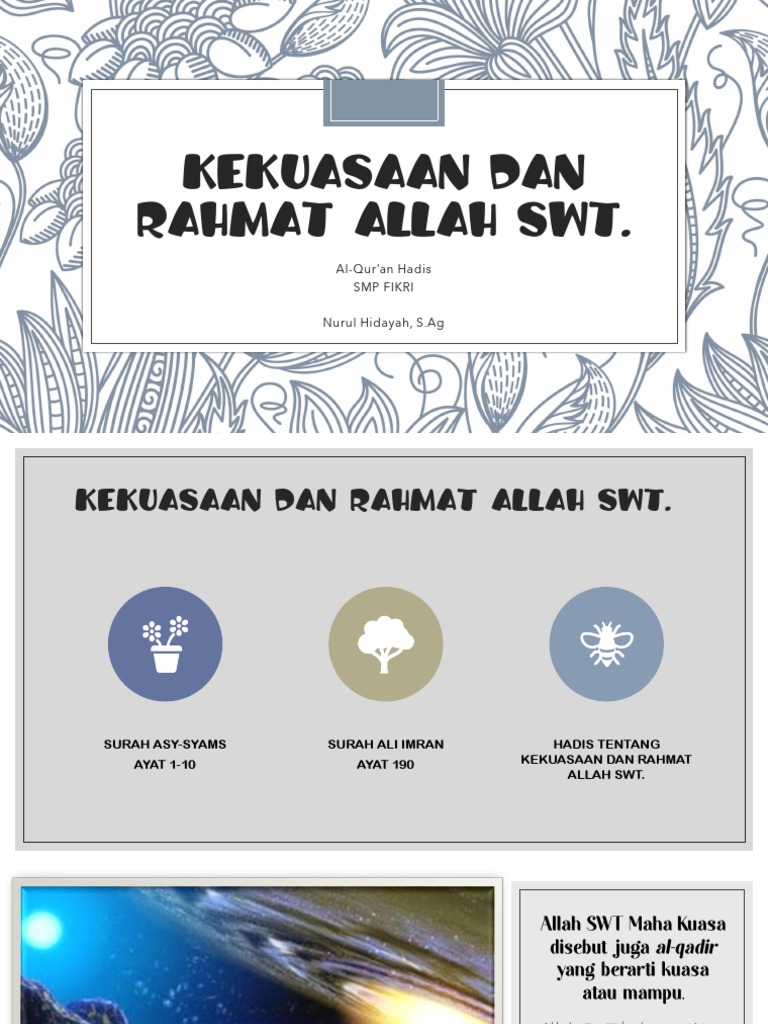 A. Kekuasaan Dan Rahmat Allah SWT | PDF